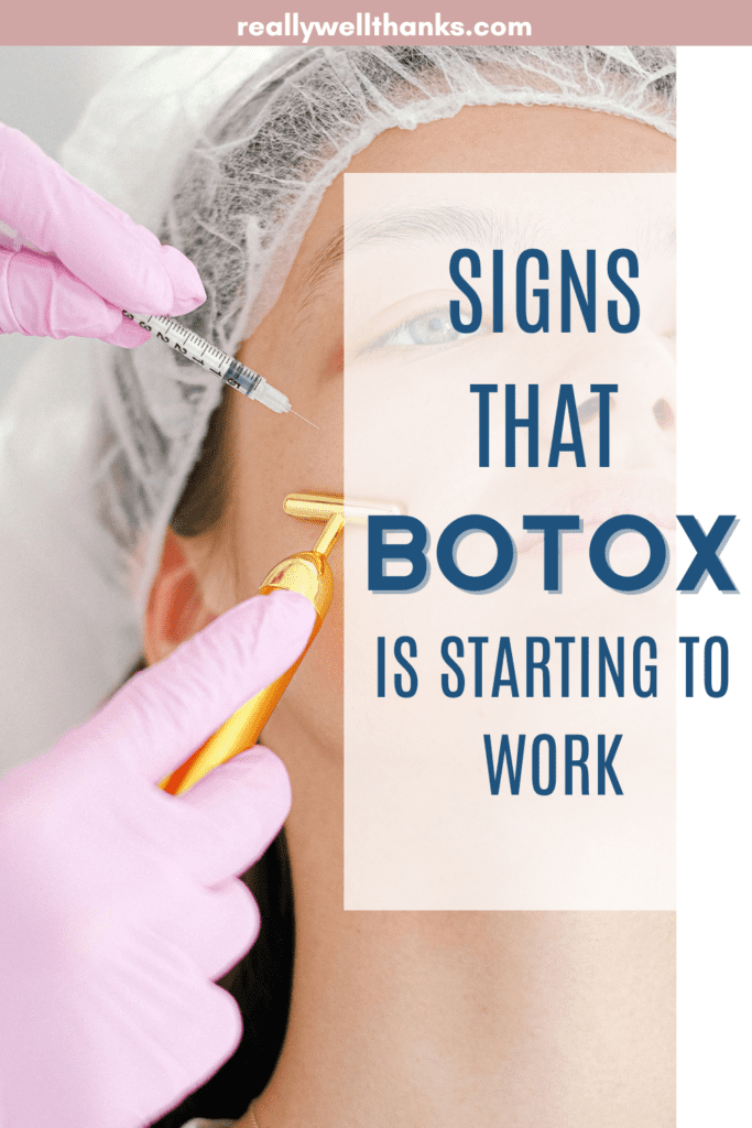 What Does Botox Feel Like When It Starts To Work? First Sign - really ...